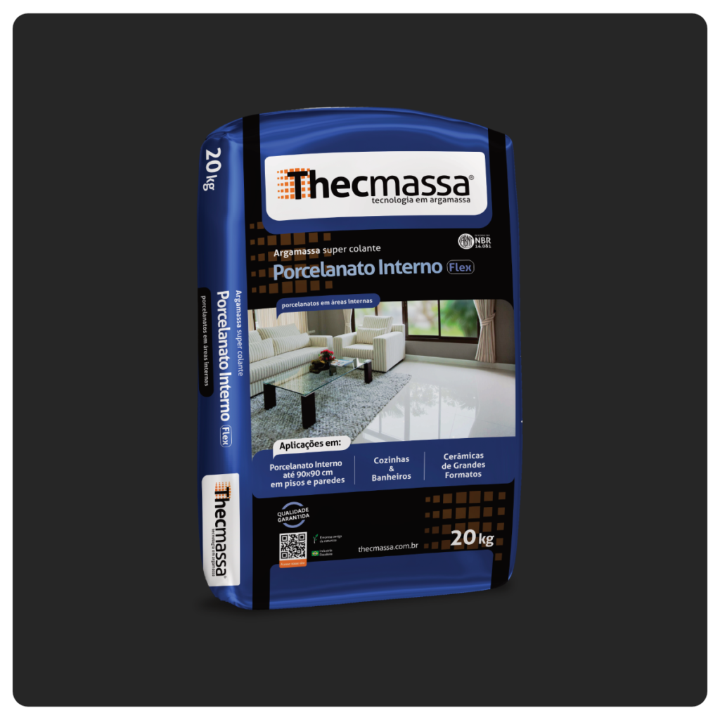 Argamassa super colante Porcelanato Interno flex